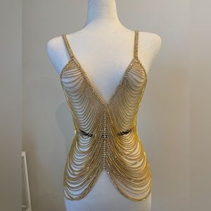 LuxFashionGalleria | Accessories | Sexy Costume Rhinestone Tassel Body ...